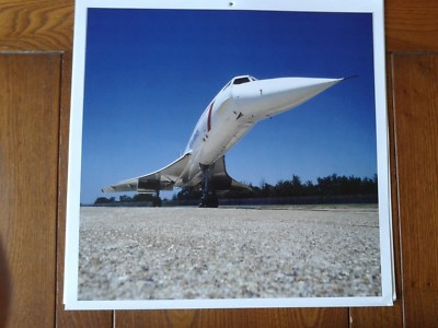 Concorde Unique View Full colour Picture 30 x 30 cm Pristine Condition ...
