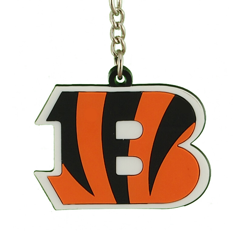Cincinnati Bengals Vinyl Logo Keychain / Key Ring NIP | eBay