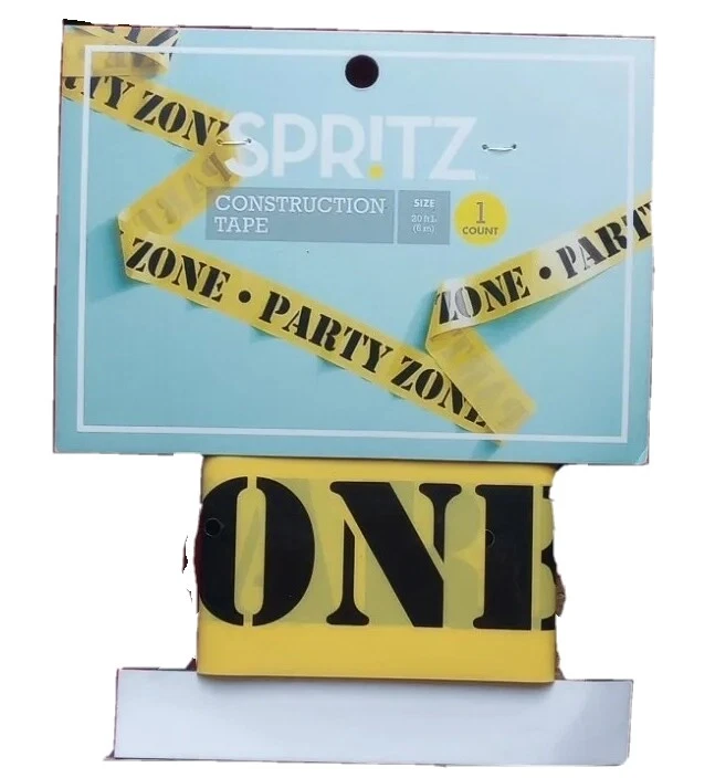 Construction Tape Birthday Zone