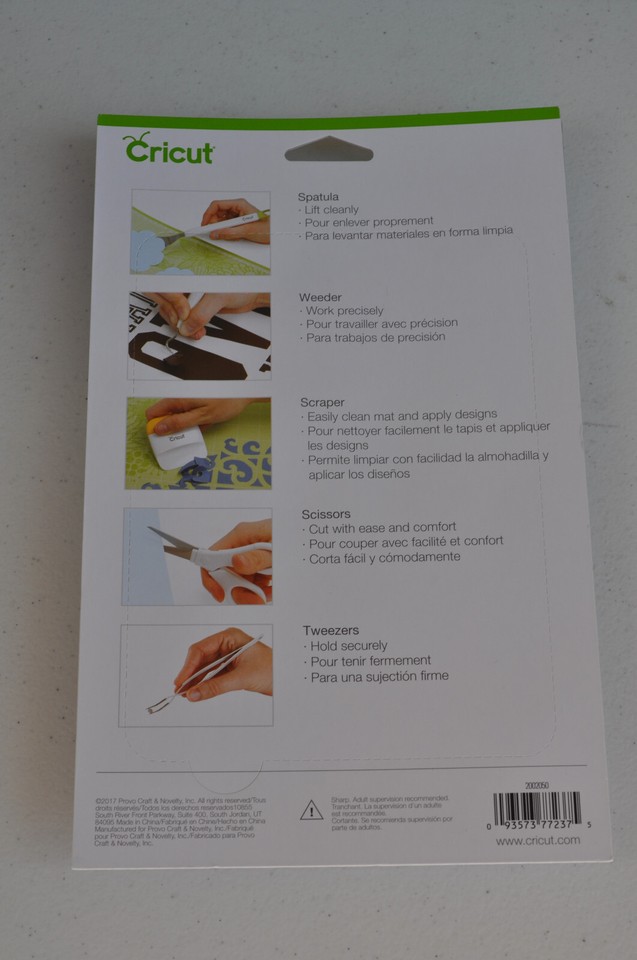 Cricut Basic Tool Set NEW Spatula Weeder Scraper Scissors Tweezers ...