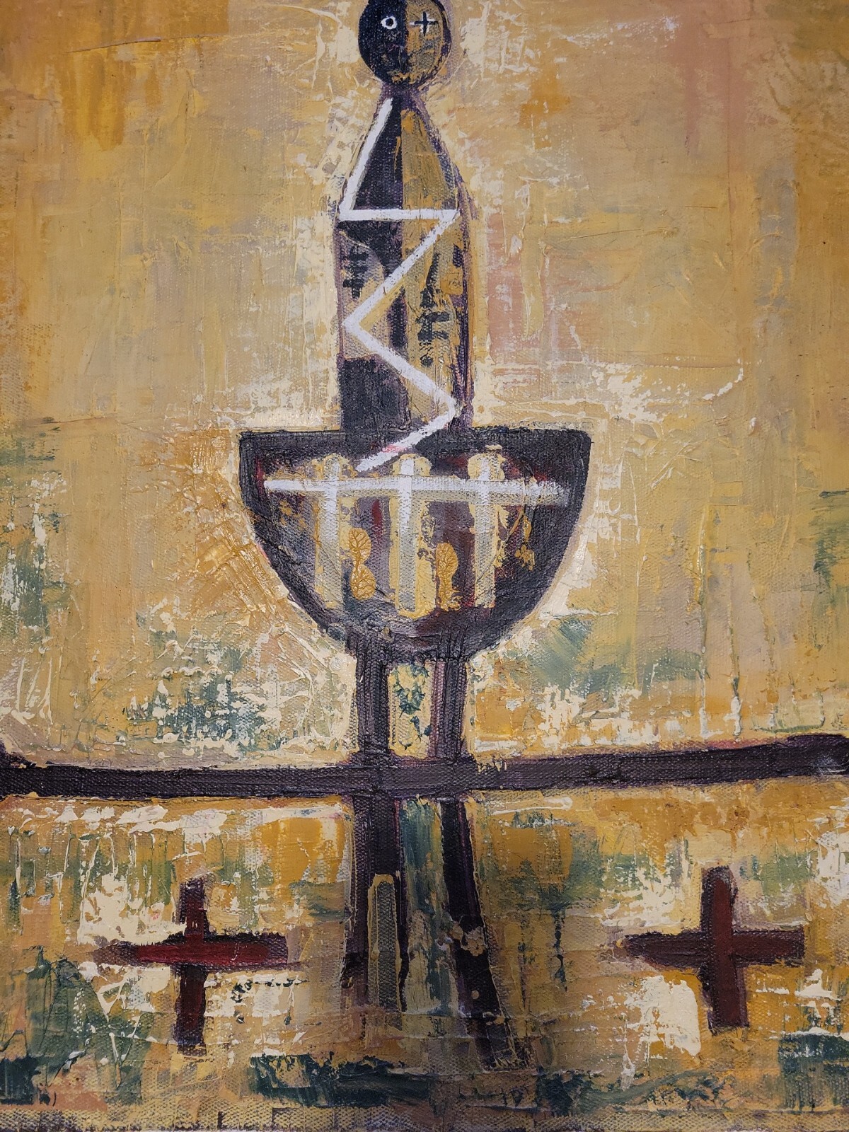 Alejandro Lazo Original painting untitled 17x20 | eBay