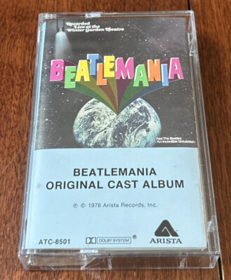 Beatlemania Original Cast Album Cassette Tape 1978 ARISTA ATC 8501 NEW ...