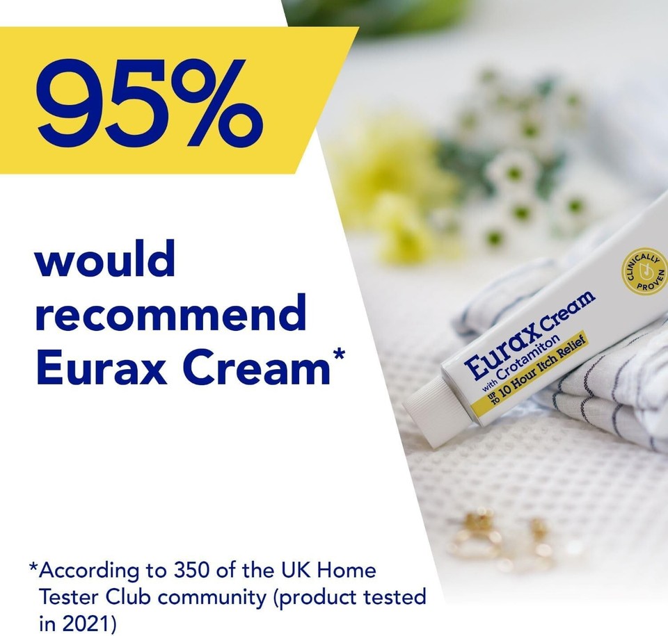 Eurax Itch Relief Cream 100g, Help Stop Itching Fast, Lasts Upto 10h ...