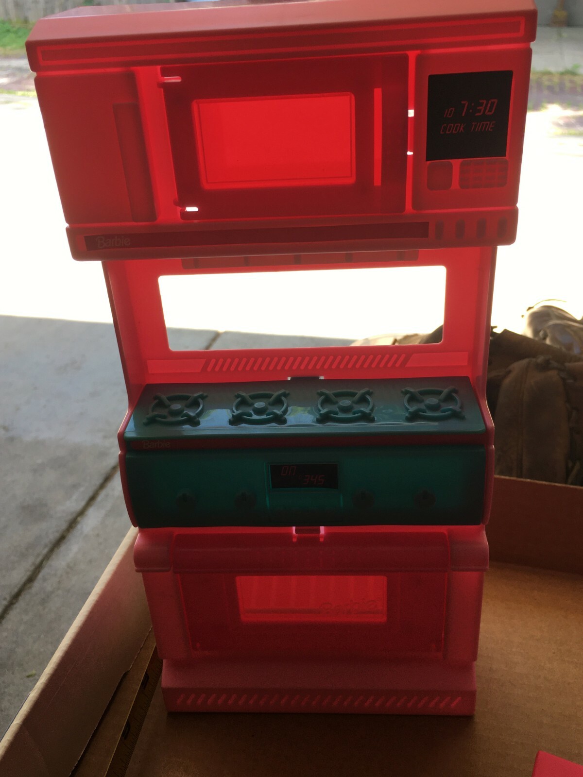 Barbie Microwave, Oven and Stove Unit | eBay