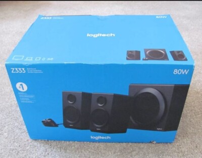 Logitech Z333 2.1 Speaker system with Headphone Jack (3-Piece) - Black ...