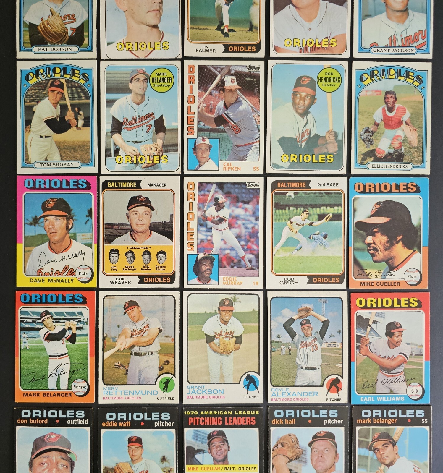 1969 Topps Set Break + Jim Palmer + 1982 Topps Traded Cal Ripken Jr ...