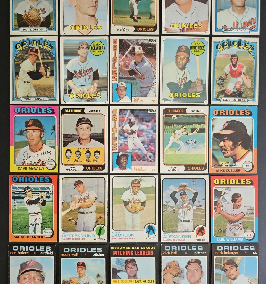 1969 Topps Set Break + Jim Palmer + 1982 Topps Traded Cal Ripken Jr ...