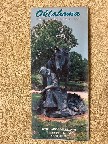 VTG Oklahoma 1990 DOT Road Map | eBay