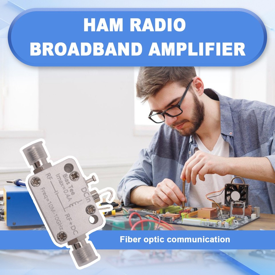 10Mhz-10Ghz Bias Tee DC Isolator Coaxial Biaser for HAM Radio ...