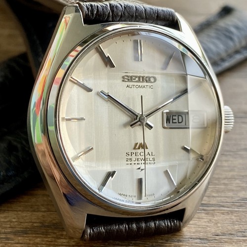 SERVICED Vintage Sept 1974 Seiko LM LordMatic Special 5216-7100 Faceted ...
