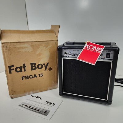 15 Watt Fat Boy FBGA 15 Portable Electric Guitar Amplifier / Amp 6.5 ...