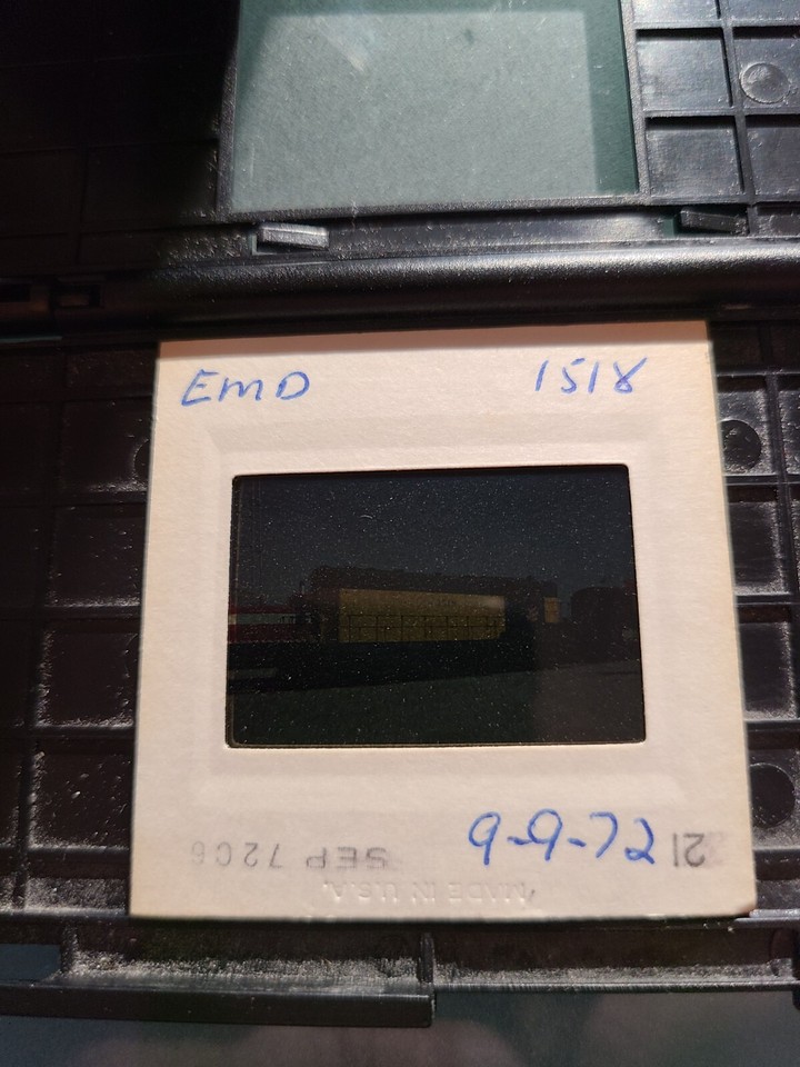 Orig. Slide Chicago & Northwestern CNW 1518 ILL 9-9-72 EMD GP7 | eBay