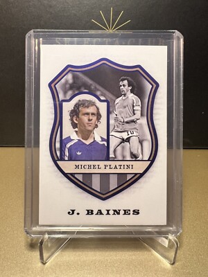 Michel Platini 2023 Futera J. Baines’ Football Card 4/5 France Non-Auto ...