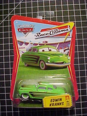 DISNEY PIXAR CARS EDWIN KRANKS! RACE-O-RAMA SERIES #72! NIP ROR | eBay