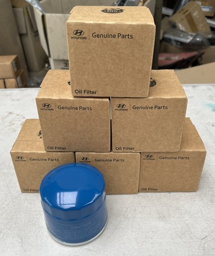 Qty x 6 Genuine OEM Oil Filter 2630035505 (fit Hyundai) | eBay Australia