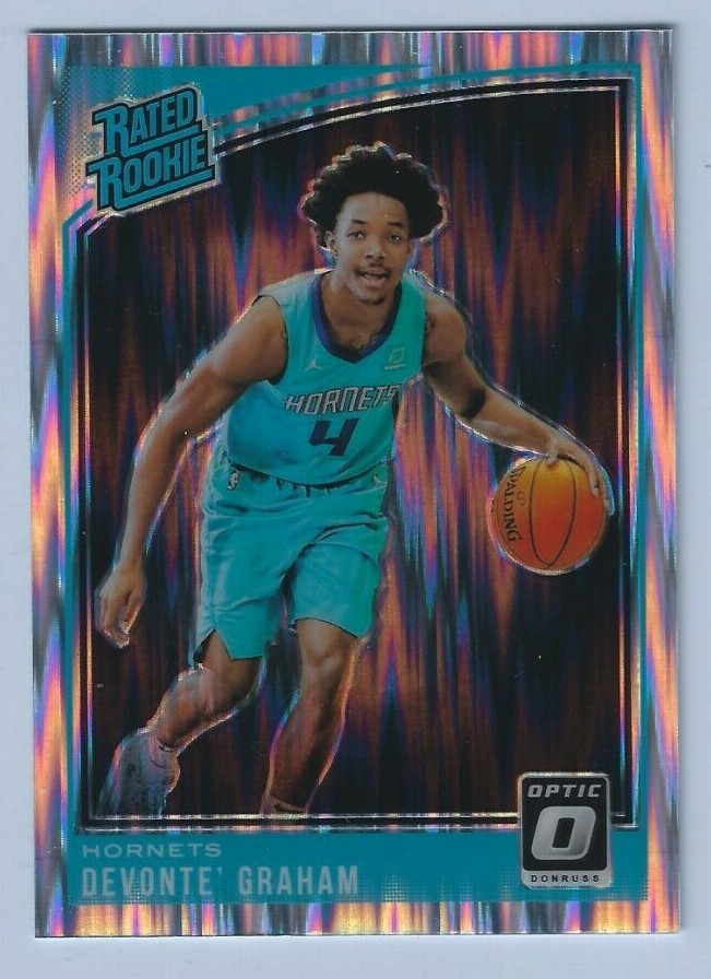 2018 Devonte Graham Panini Donruss Optic Shock Prizm #189 Rated Rookie ...