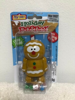 Holiday Pooper-With Candy Treats - Ginger Bread Man "wind me up & watch ...