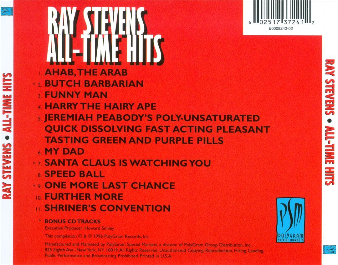 RAY STEVENS - ALL-TIME HITS NEW CD 602517372412| eBay