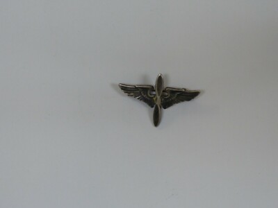 STERLING SILVER ARMY AIR CORPS PROPELLER WINGS PIN | eBay