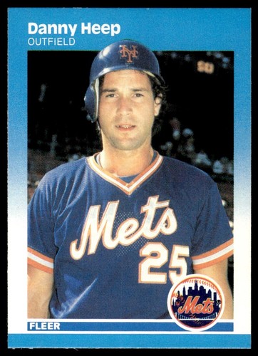 1987 Fleer Baseball Card Danny Heep New York Mets #11 | eBay