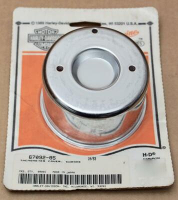Harley Original Tachometer Cover Speedometer Chrome Sportster XL 84-94 ...