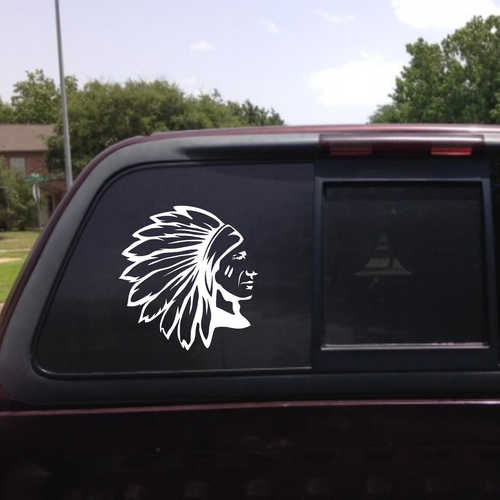Indian Chief Headdress Decal Sticker Car Truck Tumbler Wall Window 22 ...