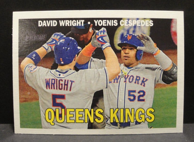 2016 Topps Heritage Baseball # CC-16 Queens KingsDavid Wright/Yoenis ...