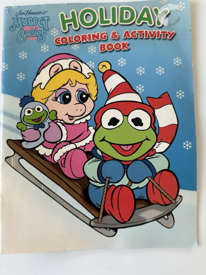 Vintage 2003 Unused Jim Henson's Muppet Babies Holiday Coloring ...