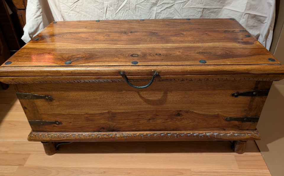 Storage Chest / Trunk , Coffee table Solid Wood Sheesham, Indian ...