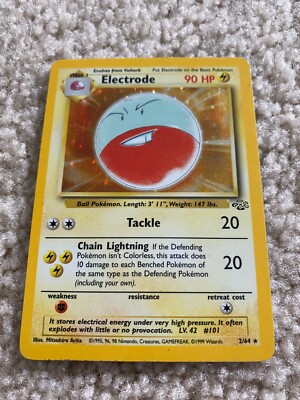 Pokemon Card Electrode #101 Rare Holo 2/64 90Hp NICE! | eBay