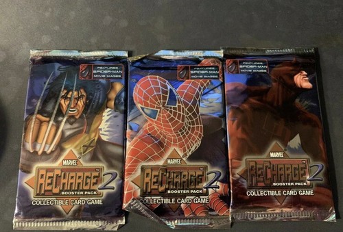 Lot of 3 Marvel ReCharge 2 Trading Card Booster Packs New Sealed | eBay