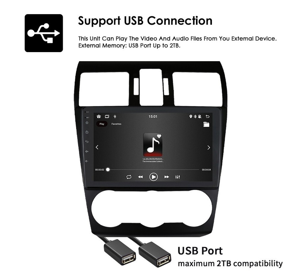 Android 12 GPS Car Radio Stereo Head Unit For Subaru WRX STI Forester ...