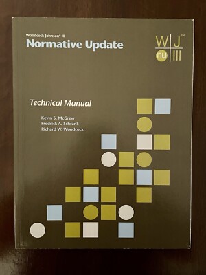 Woodcock-Johnson III Normative Update Technical Manual WJ-III | eBay