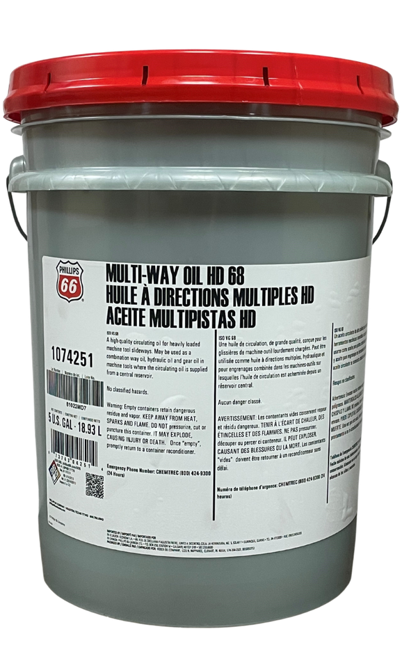P66 Multi-Way Oil 32,68,220; Mobil Vactra No. 1, 2, 4 Equiv.; Slideway ...