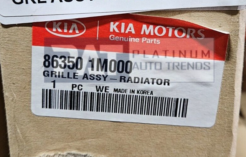 GENUINE KIA FORTE 2010-2010 GRILLE ASSEMBLY WTHOUT CHROME, 86350-1M000 ...