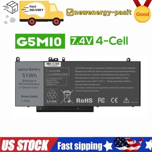 🔥G5M10 Battery For Dell Latitude E5250 E5450 E5550 8V5GX R9XM9 1KY05 ...