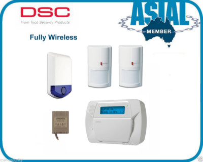 DSC Impassa Self-Contained Wireless Security System 2 PIRs | eBay Australia