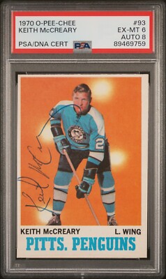 1970 O-Pee-Chee #93 Keith McCreary PSA 6 Auto 8 | eBay