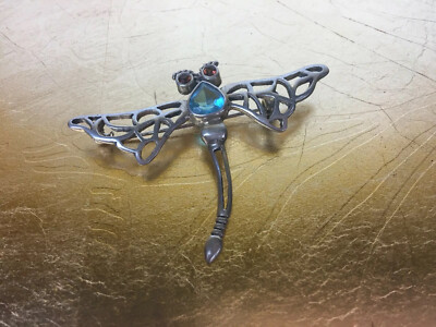 Gorgeous Hand made 925 Sterling Silver Dragonfly pin | eBay