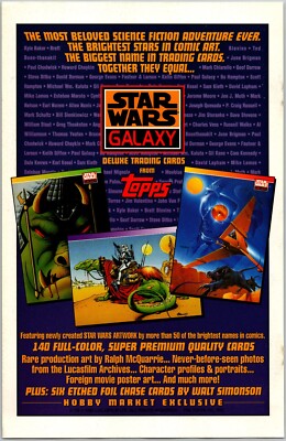 Star Wars Galaxy WILDCATS Trading Cards Print Ad Poster Art PROMO ...