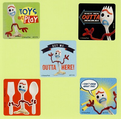 15 Toy Story Forky Large Stickers - Party Favors - Rewards | eBay