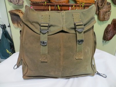 ORIGINAL WWII US ARMY M1 AMMO BAG CUSTOM FIELD FIELD HAVERSACK BACKPACK ...