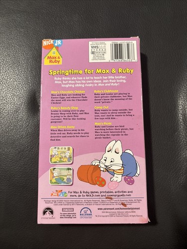 Max and Ruby - Springtime for Max and Ruby (VHS, 2005) for sale online ...