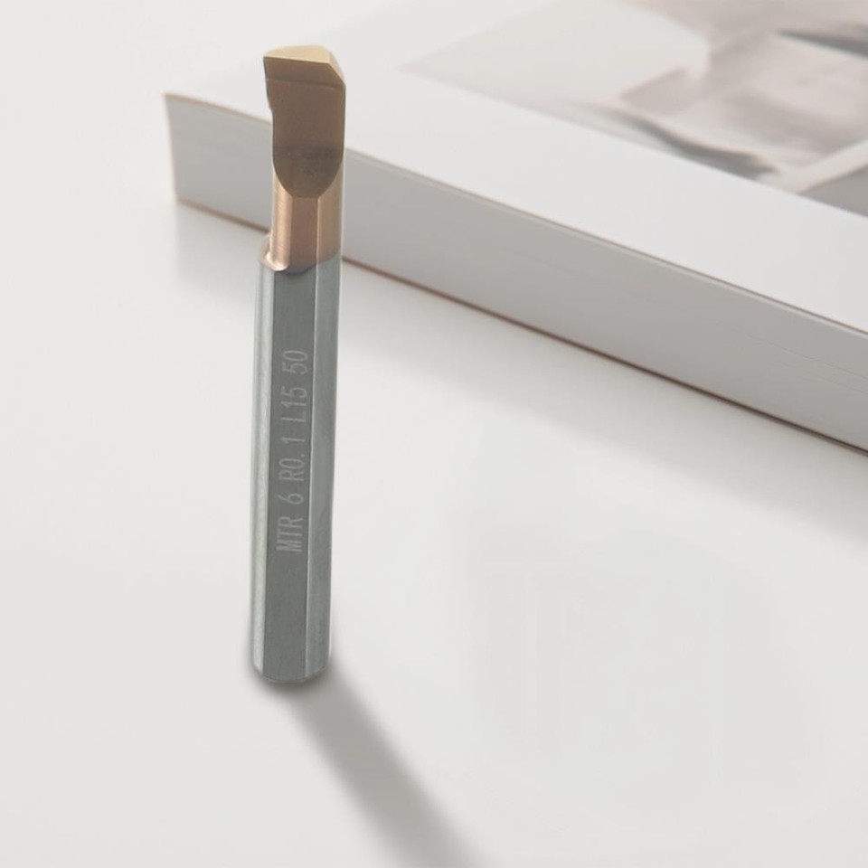 Solid Carbide Half Boring Tool MTR6 R0.1 L15 Small Internal Hole ...