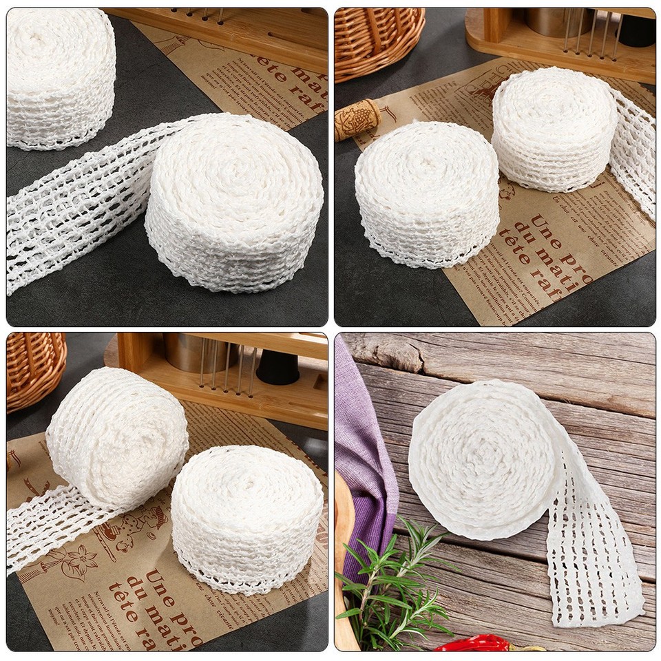 2 Rolls Elastic Rubber Meat Net Sausage String for Ham Beef Packaging ...