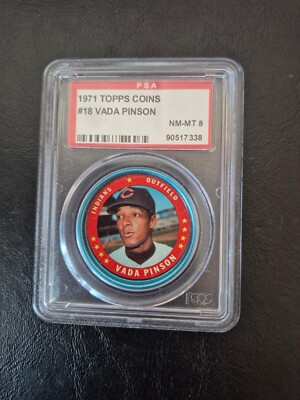 1971 Topps Baseball Coins #18 Vada Pinson PSA 8 | eBay