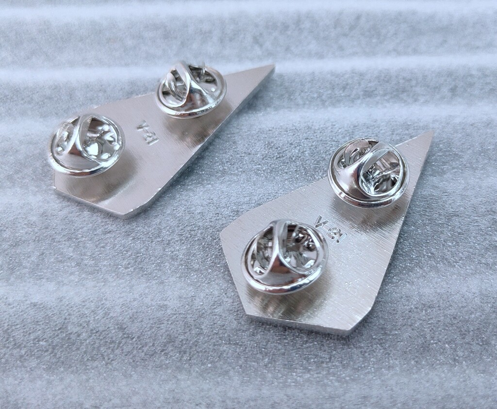 PAIR U.S. SPACE FORCE COLLAR BADGE PIN DEVICE -chho981 | eBay