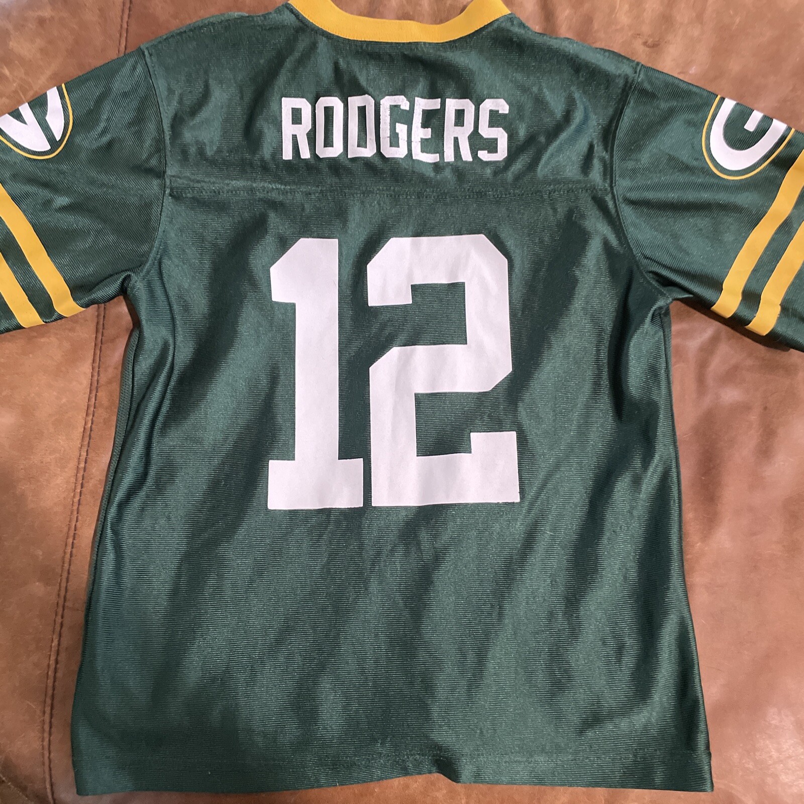 Aaron Rodgers Green Bay Packers Jersey NFL Team Apparel Green Youth ...
