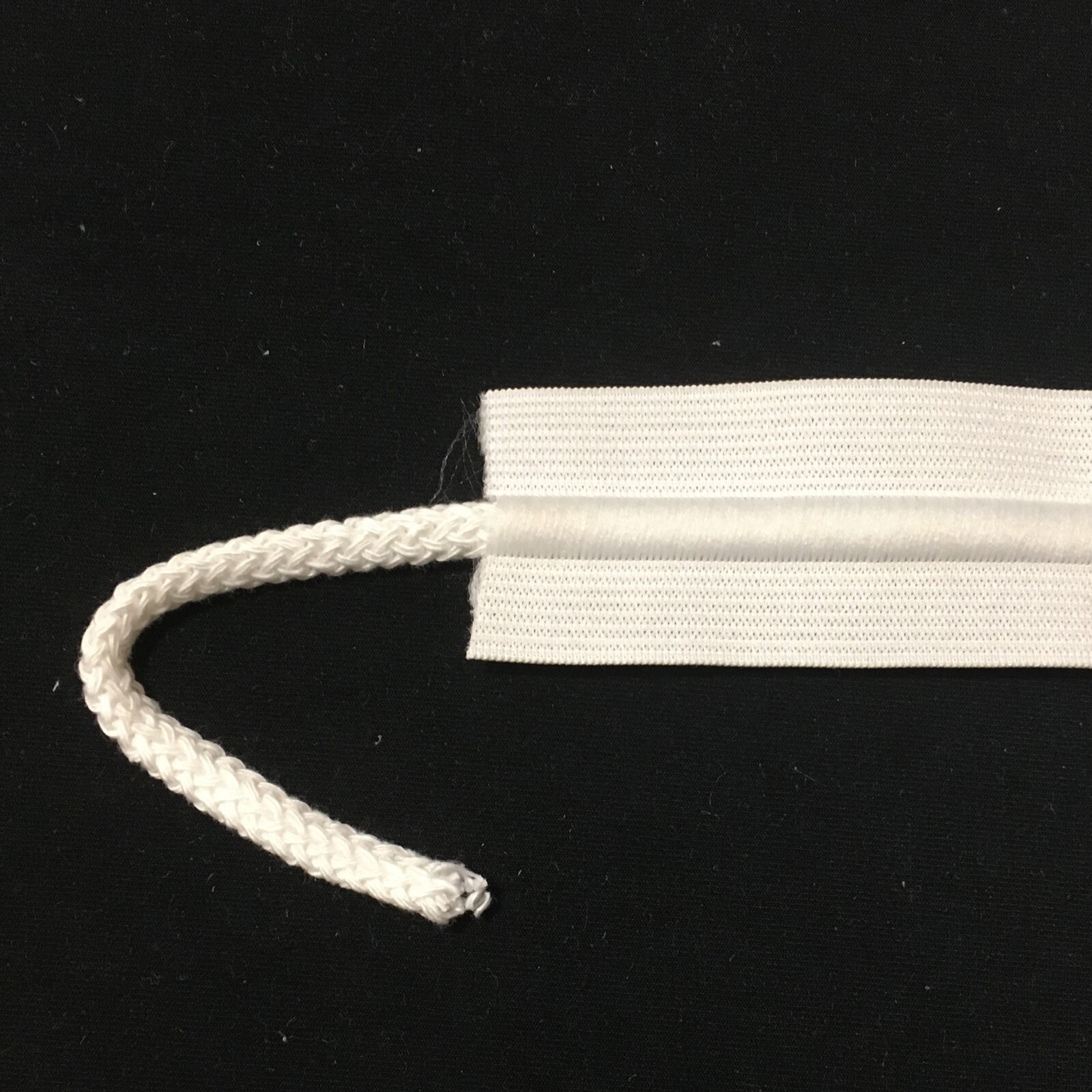 Elastic Drawstring Cord Draw Cord Elastic Waistband 1-1/2" White 5 yds ...