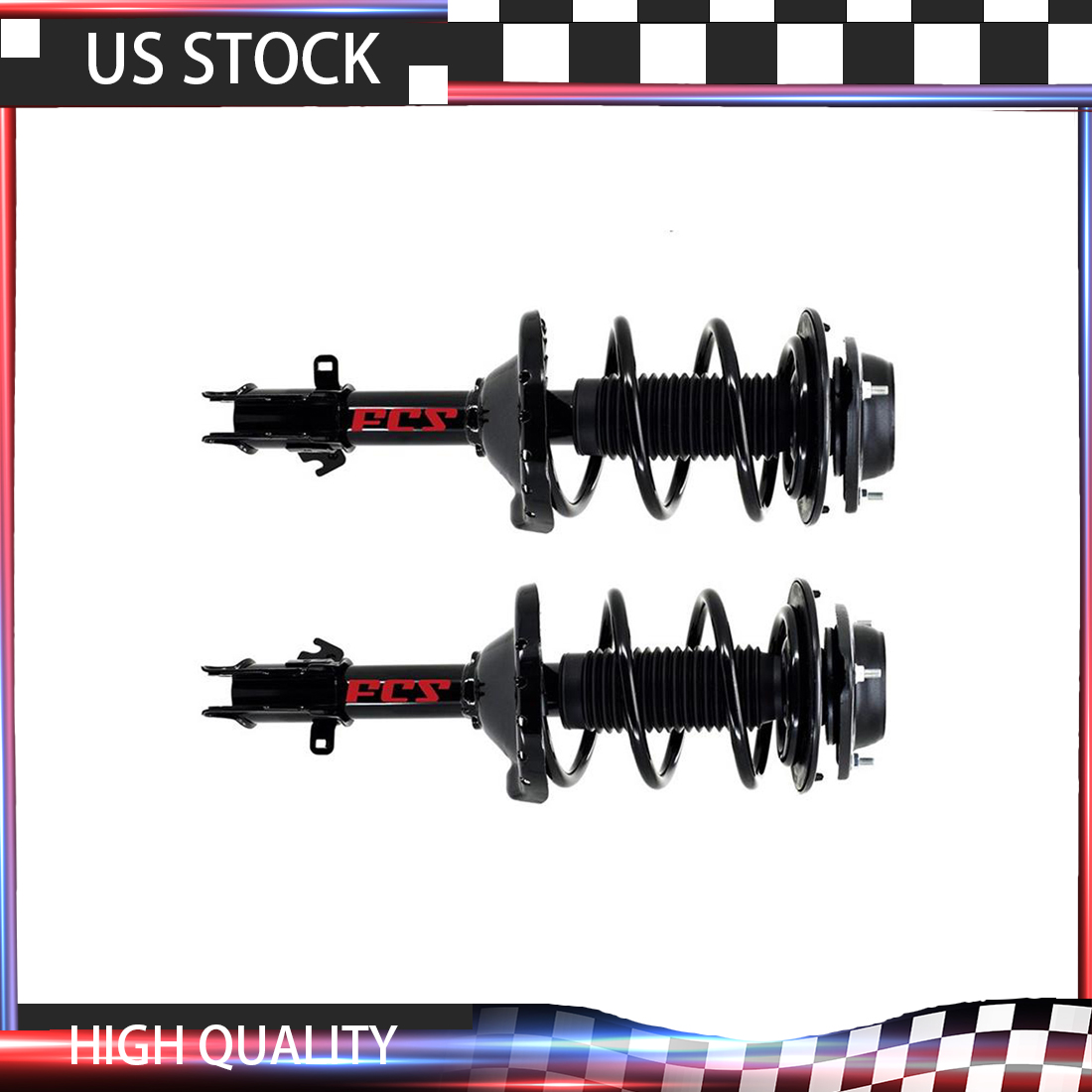 Front Complete Loaded Struts w/ Coil Spring Set of 2 for 2013-2014 ...